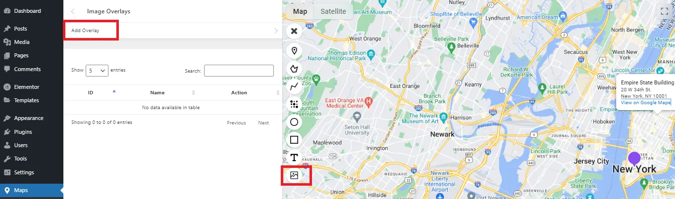 Adding an image overlay - WP Go Maps Documentation