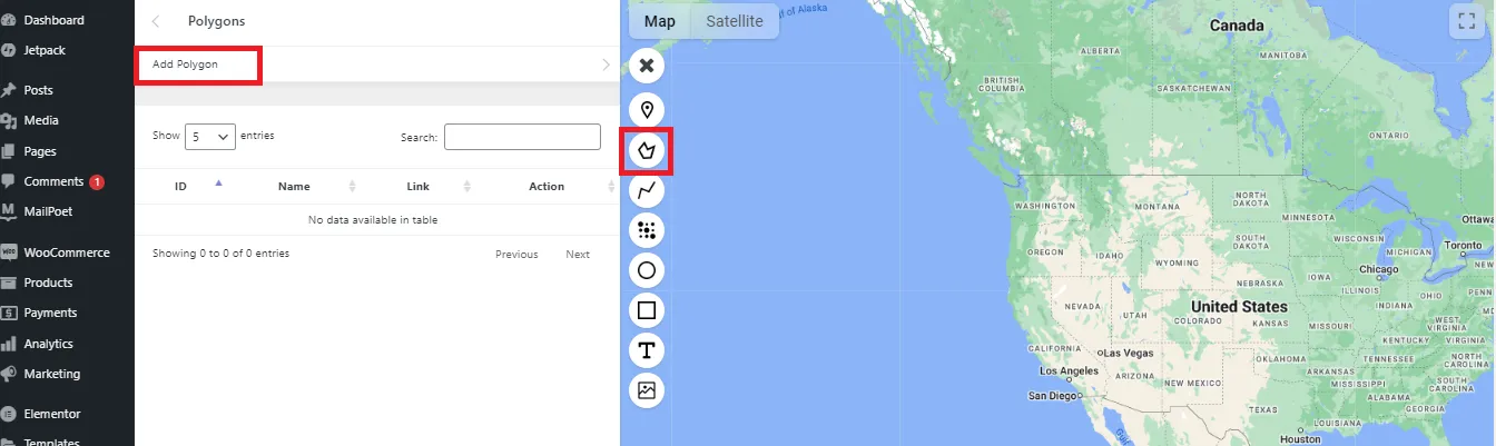 Adding a Polygon - WP Go Maps Documentation