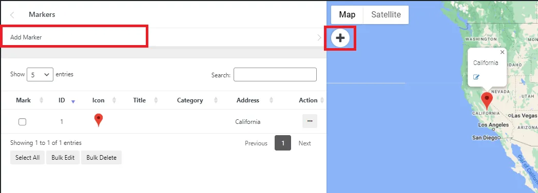 Creating your first marker - WP Go Maps Documentation