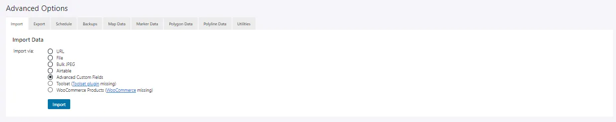 Advanced custom fields (Legacy) - WP Go Maps Documentation