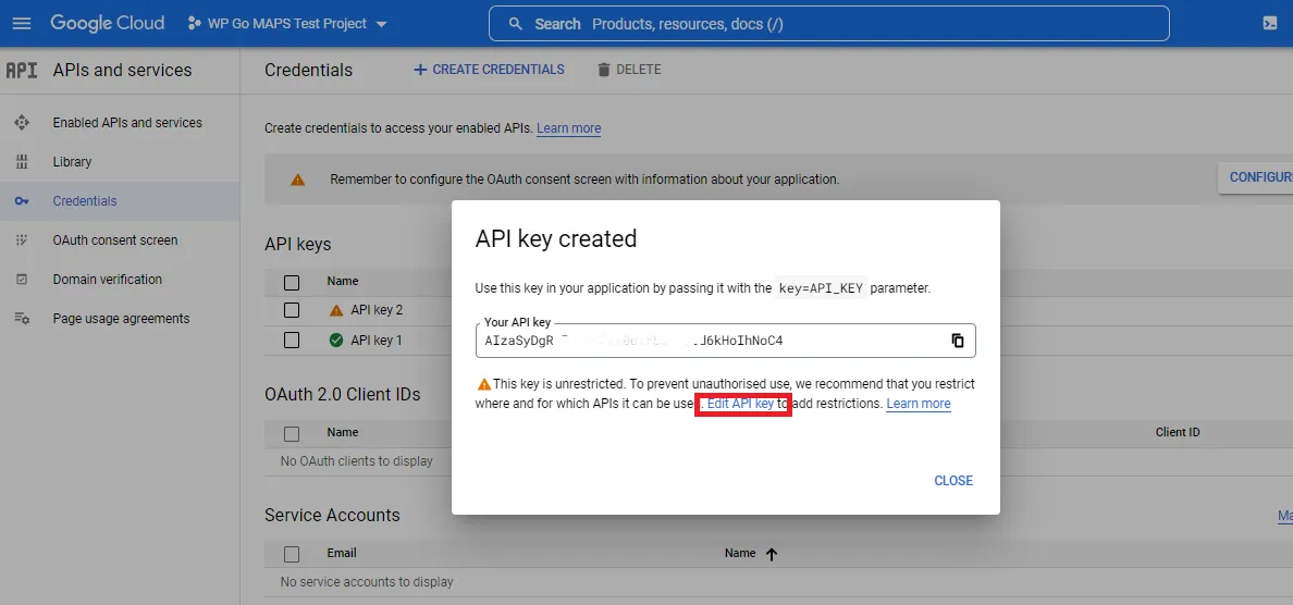Geocode failed (Request denied) error - WP Go Maps Documentation