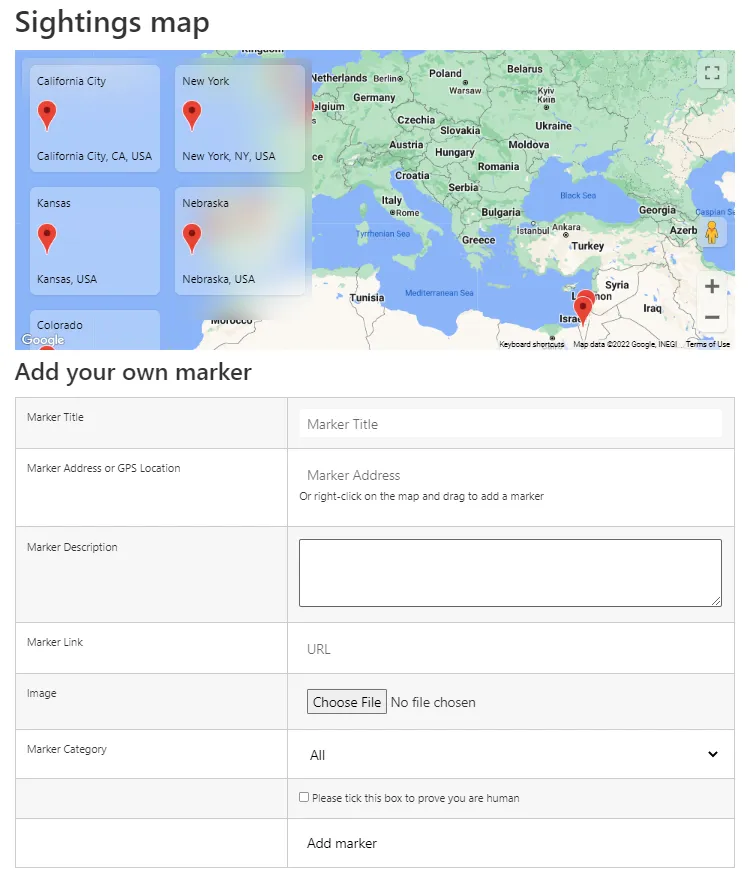 How to allow visitors to create markers - WP Go Maps Documentation